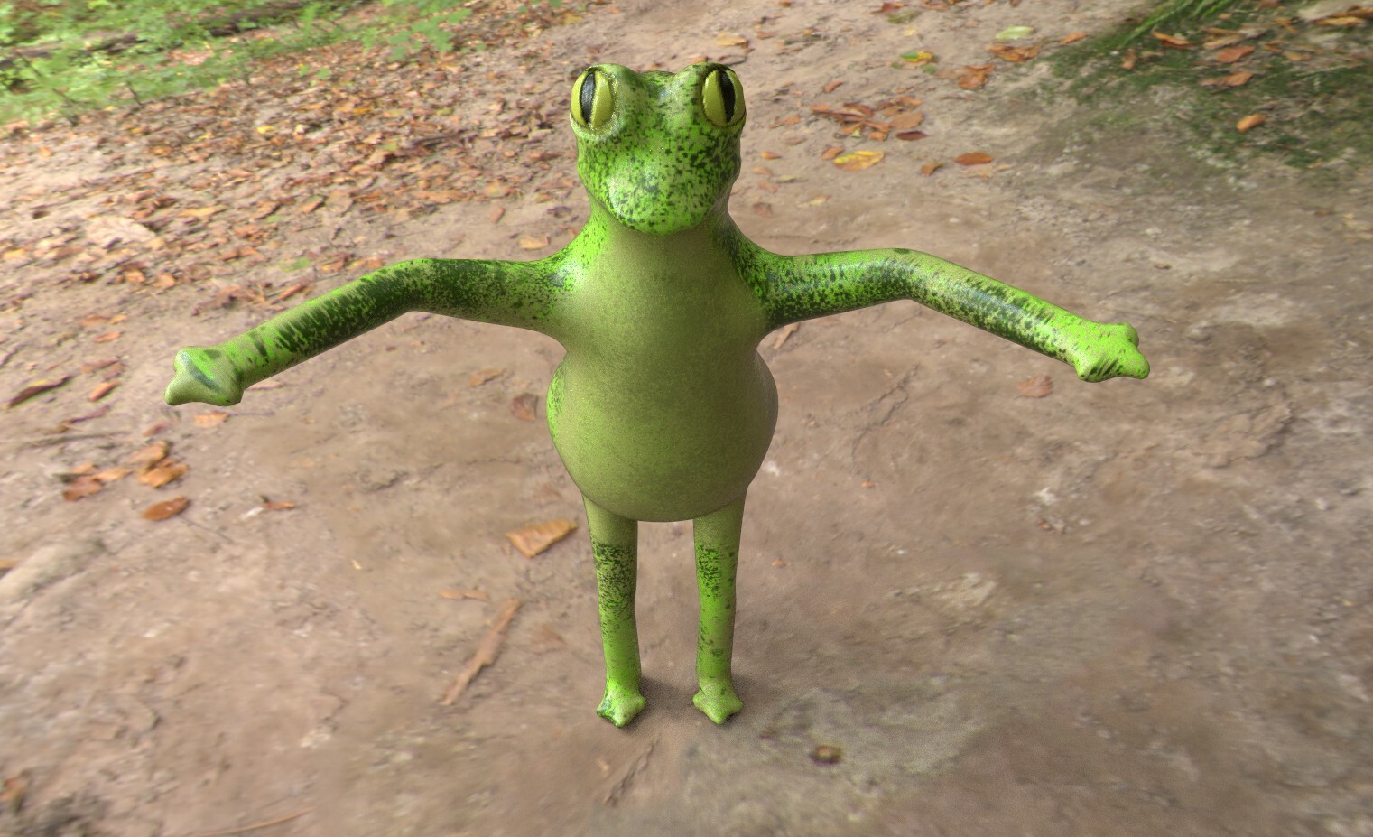 ArtStation - long-legged frog | Game Assets