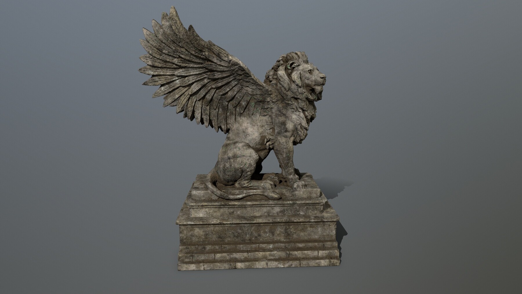 ArtStation - lion statue | Game Assets