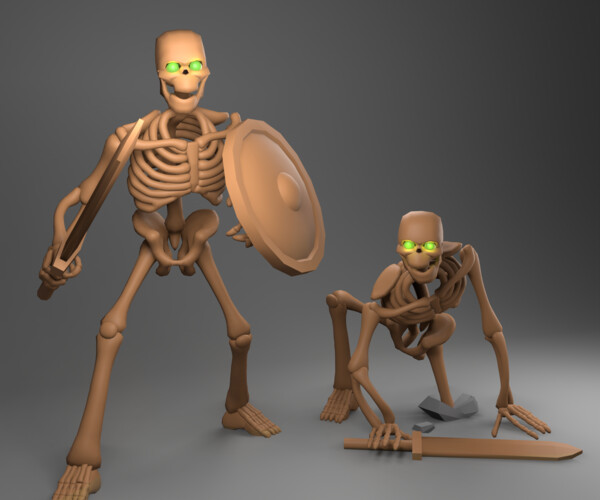 ArtStation - Stylized Skeleton Basemesh | Game Assets