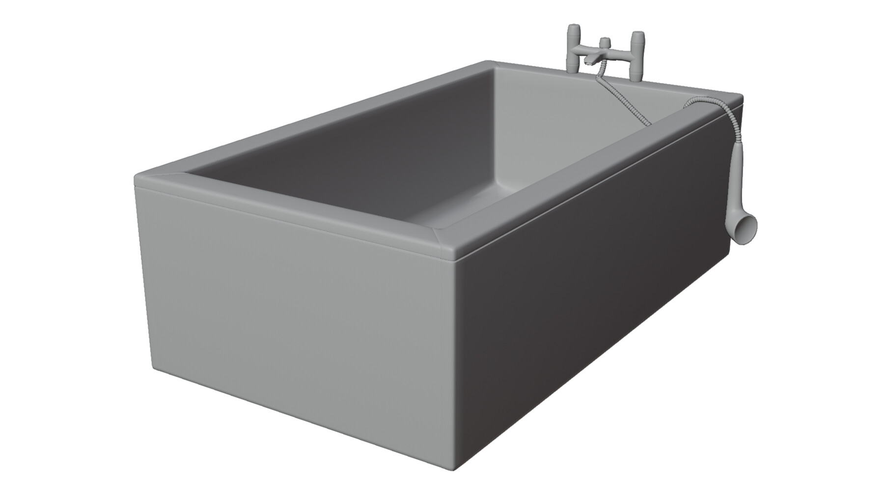 ArtStation - Elite Bath Tub Low-poly 3D model | Resources