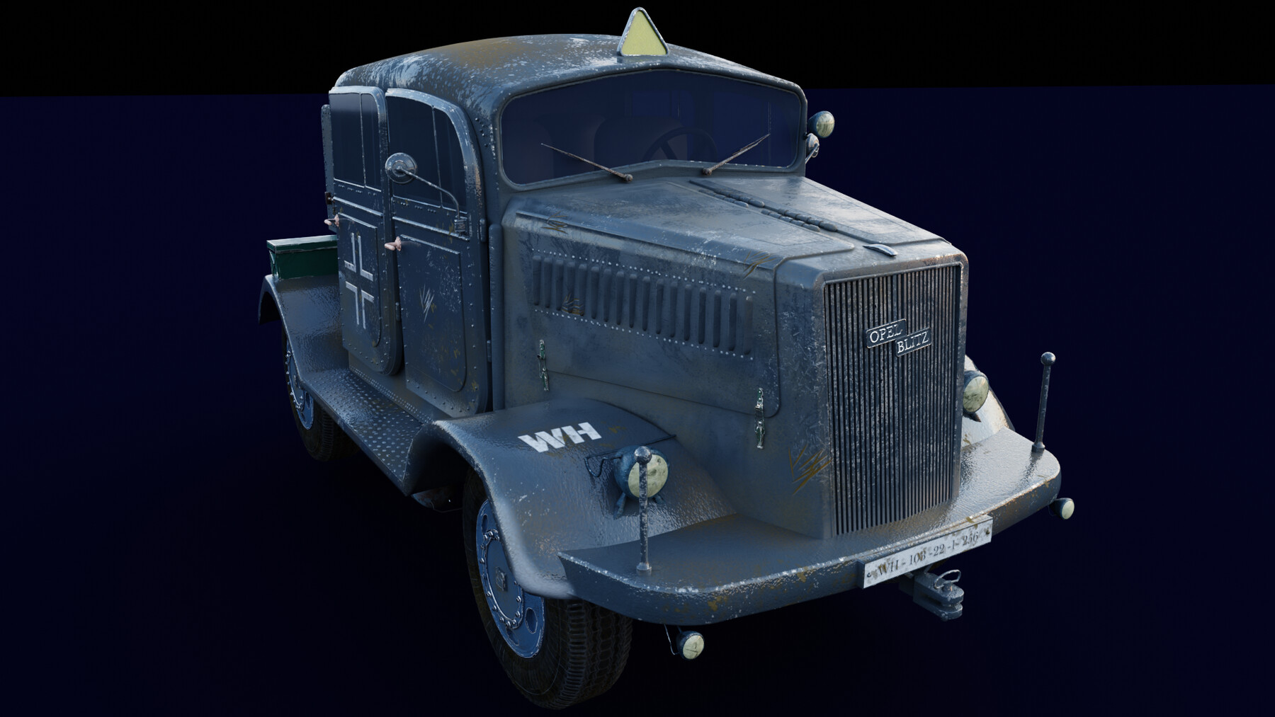 ArtStation - Opel Blitz Ww2 Special rocket V2 auto car | Game Assets