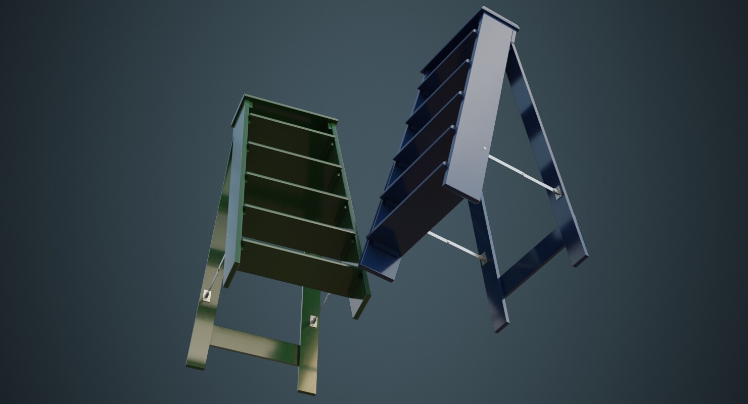 ArtStation - Step Ladder 3A | Game Assets