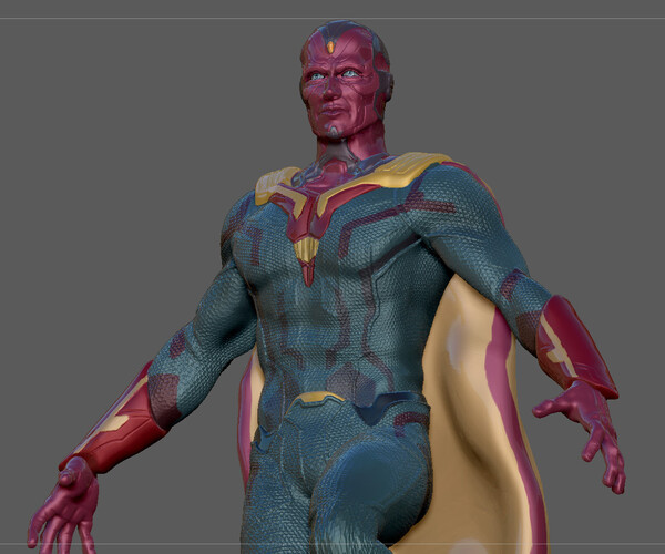 ArtStation - VISION FROM MARVEL MCU DRAMA WANDA VISION CHARACTER ...