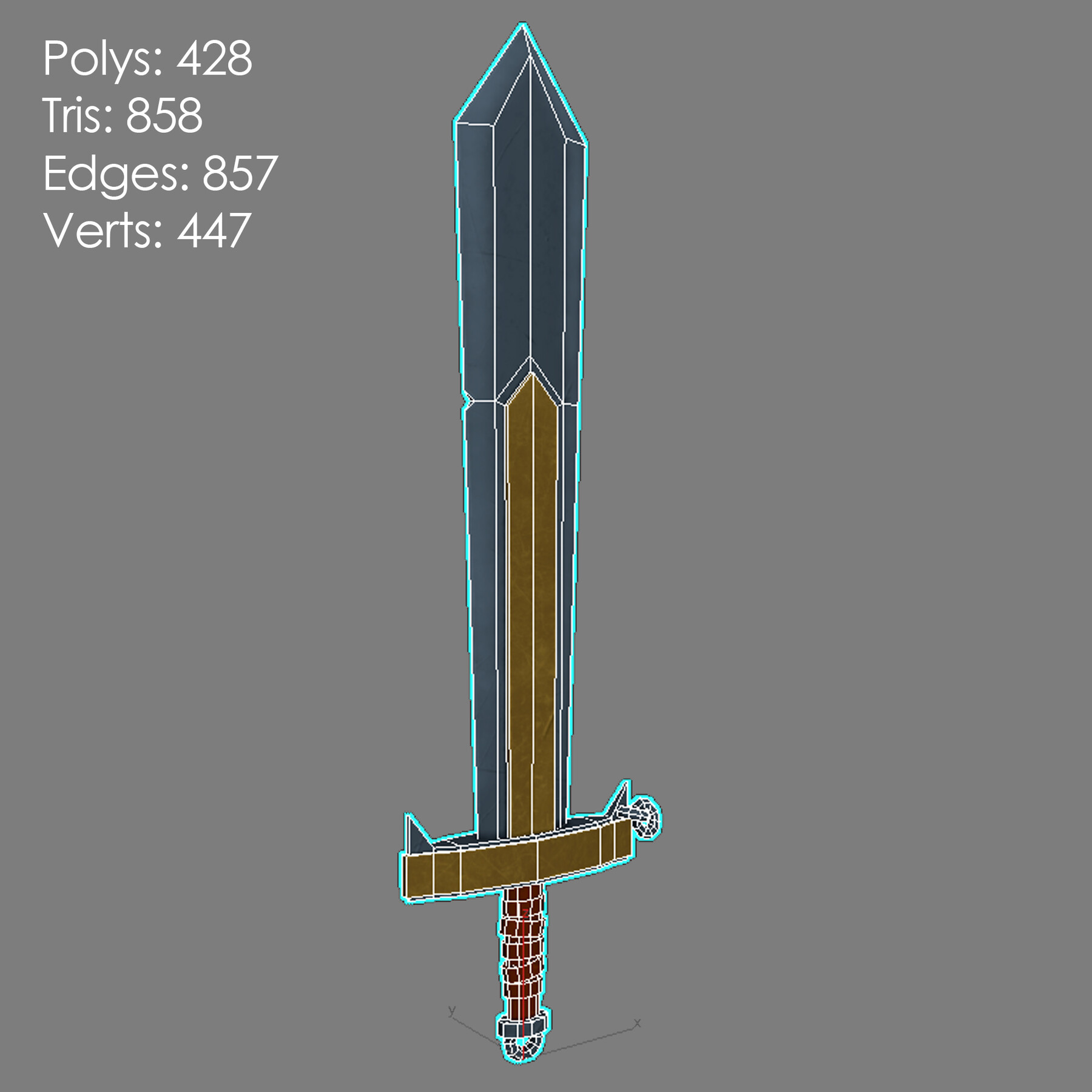 ArtStation - Low Poly Swords and Shield | Game Assets
