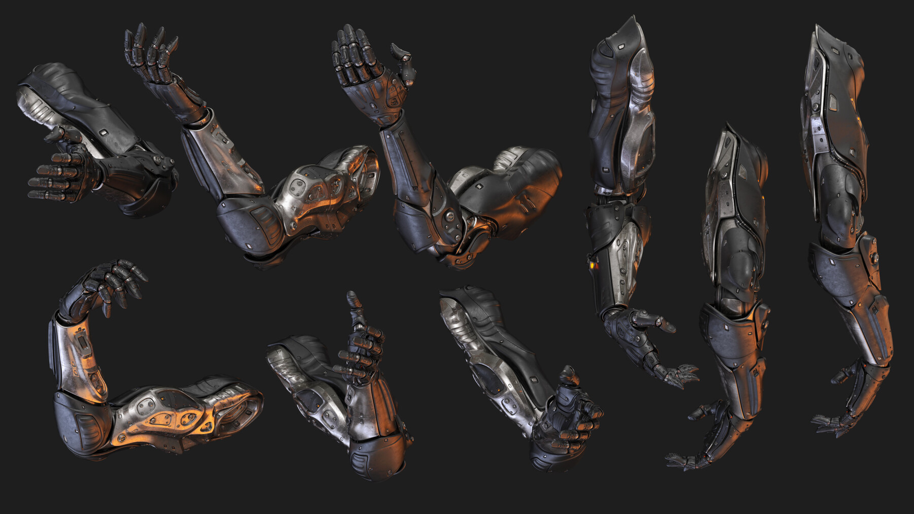 ArtStation - Sci-fi cyber arm images set volume I | Resources