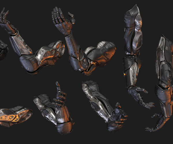 ArtStation - Sci-fi cyber arm images set volume I | Resources