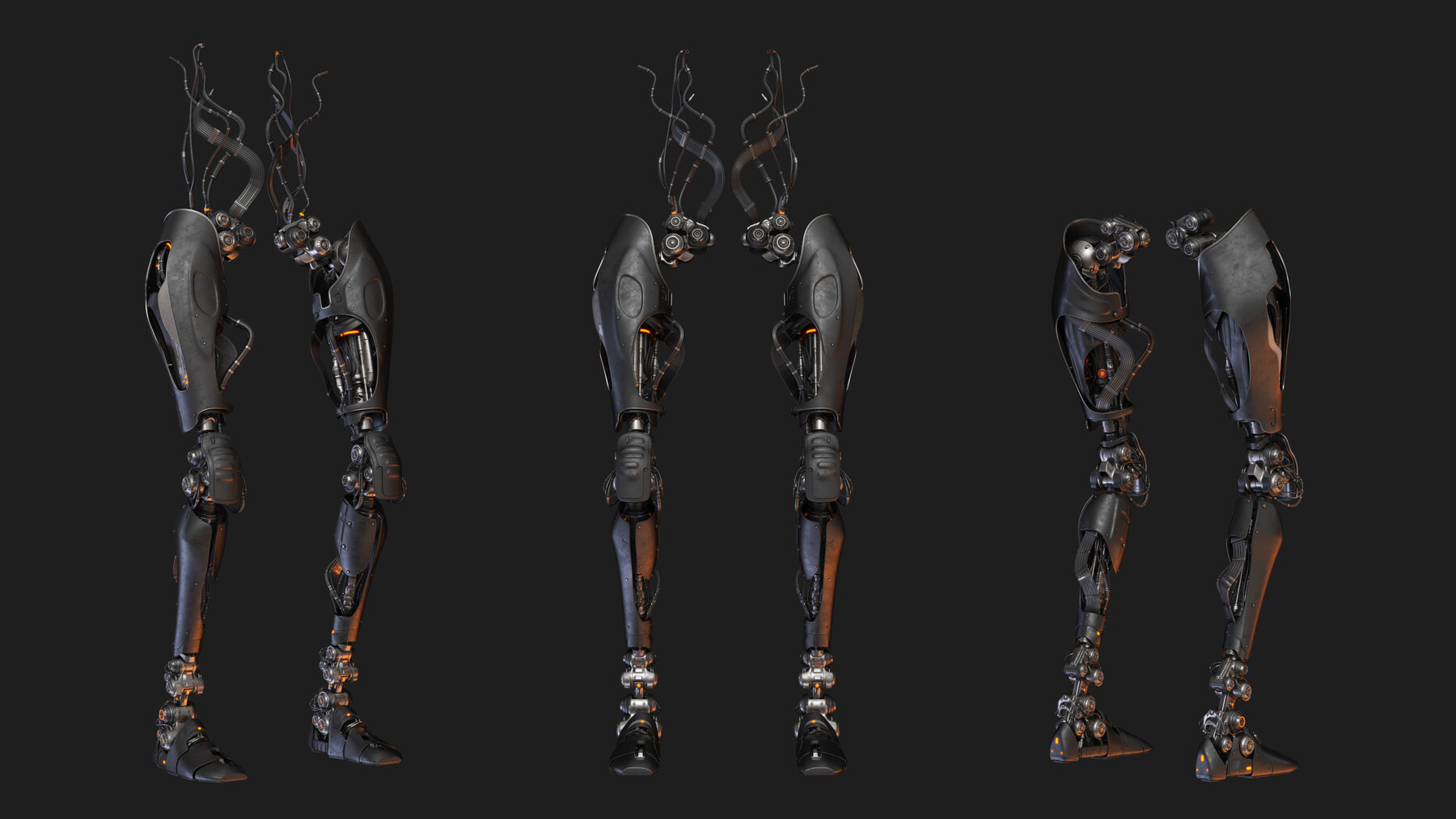 ArtStation - Sci-fi cyber leg images set volume I | Resources