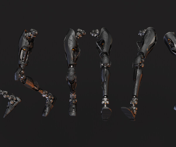 ArtStation - Sci-fi cyber leg images set volume I | Resources