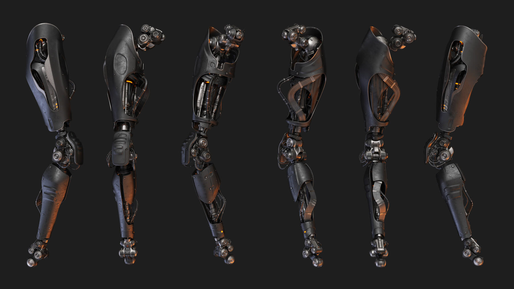 ArtStation - Sci-fi cyber leg images set volume I | Resources