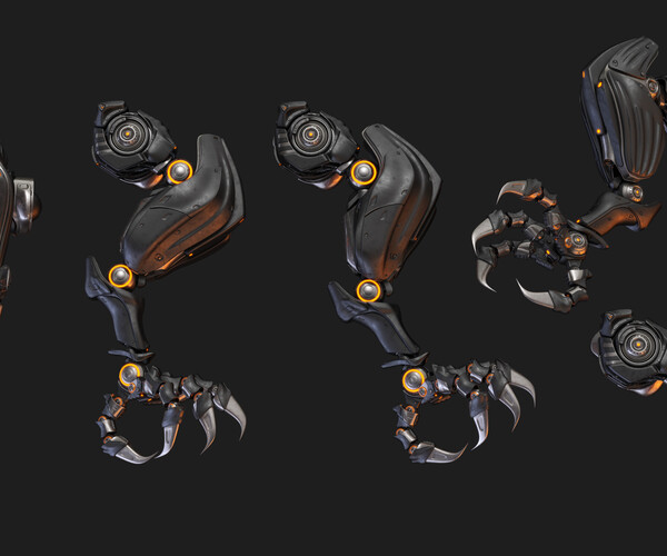 ArtStation - Sci-fi mecha wings and claws images set vol. III | Resources