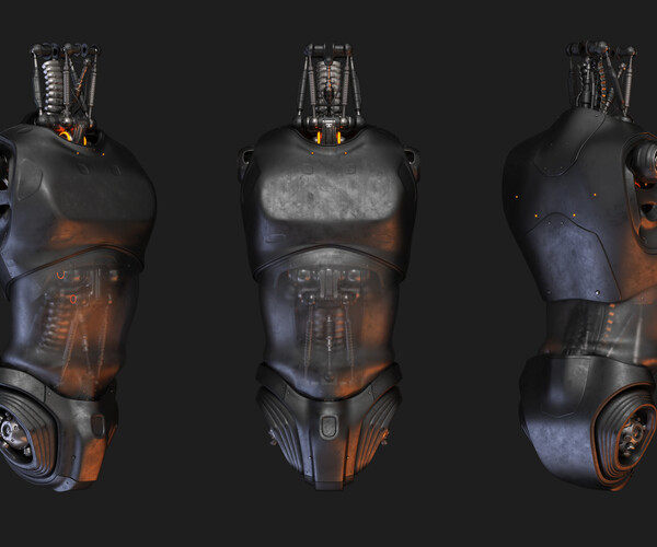 ArtStation - Sci-fi cyber torso images set volume I | Resources
