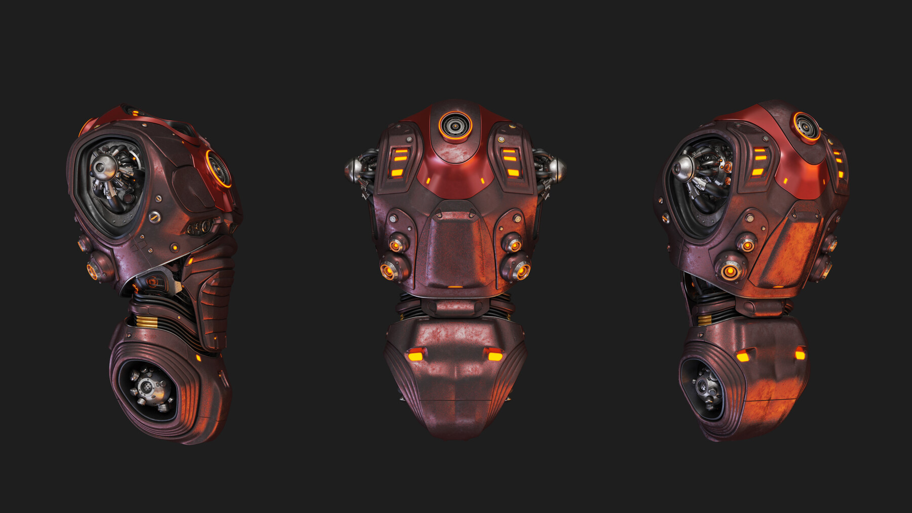 ArtStation - Sci-fi cyber torso images set volume I | Resources