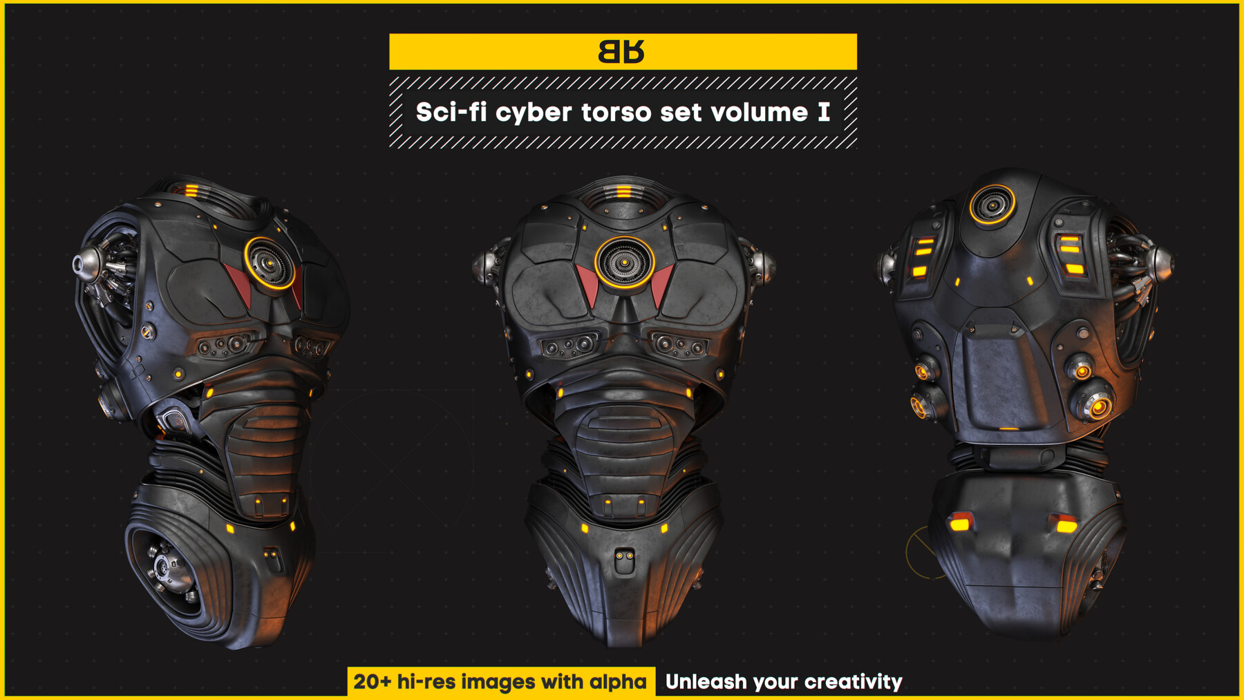 ArtStation - Sci-fi cyber torso images set volume I | Resources