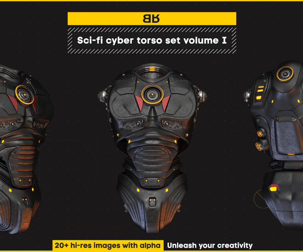 ArtStation - Sci-fi cyber torso images set volume I | Resources