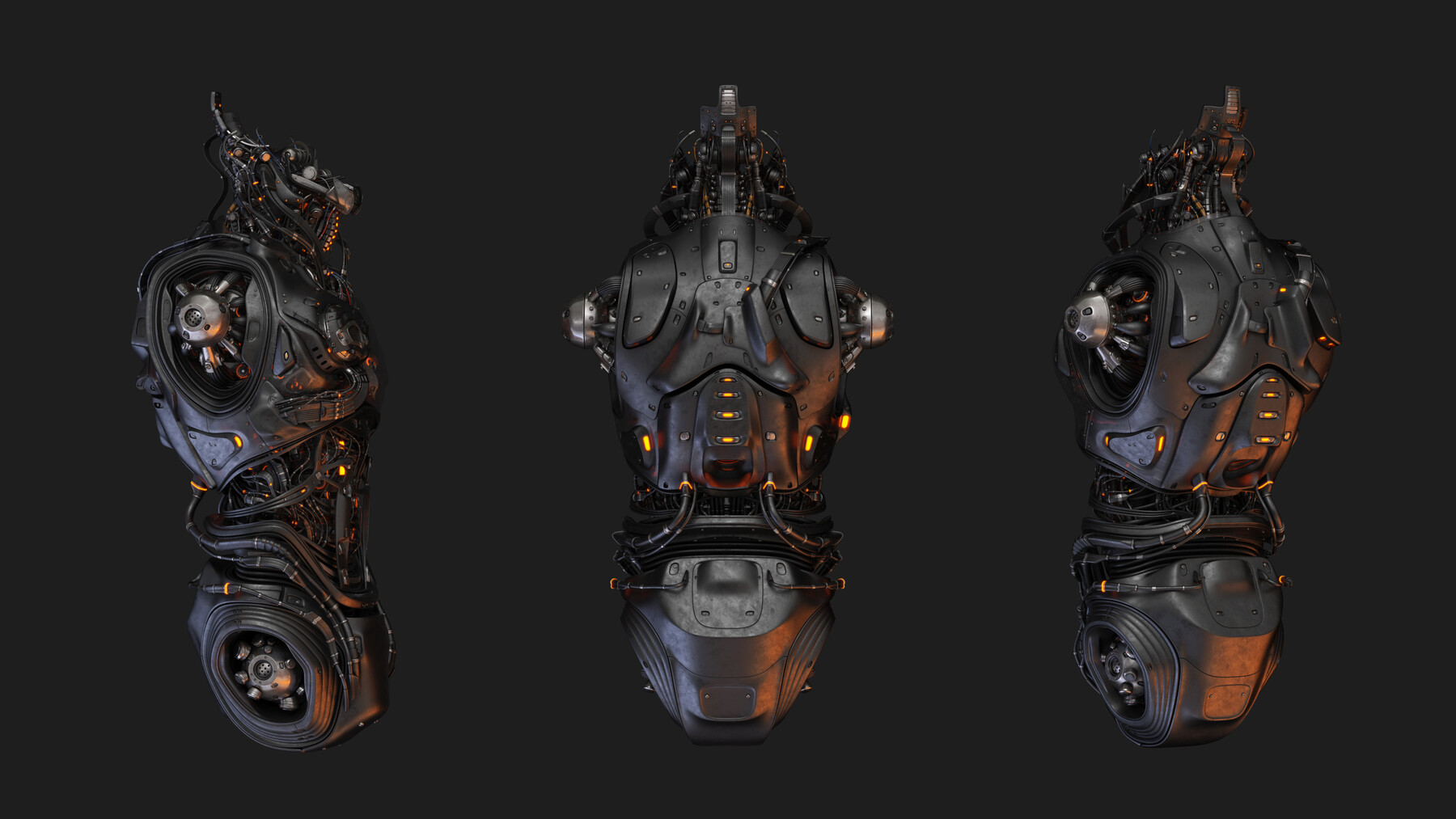 ArtStation - Sci-fi cyber torso images set volume II | Resources