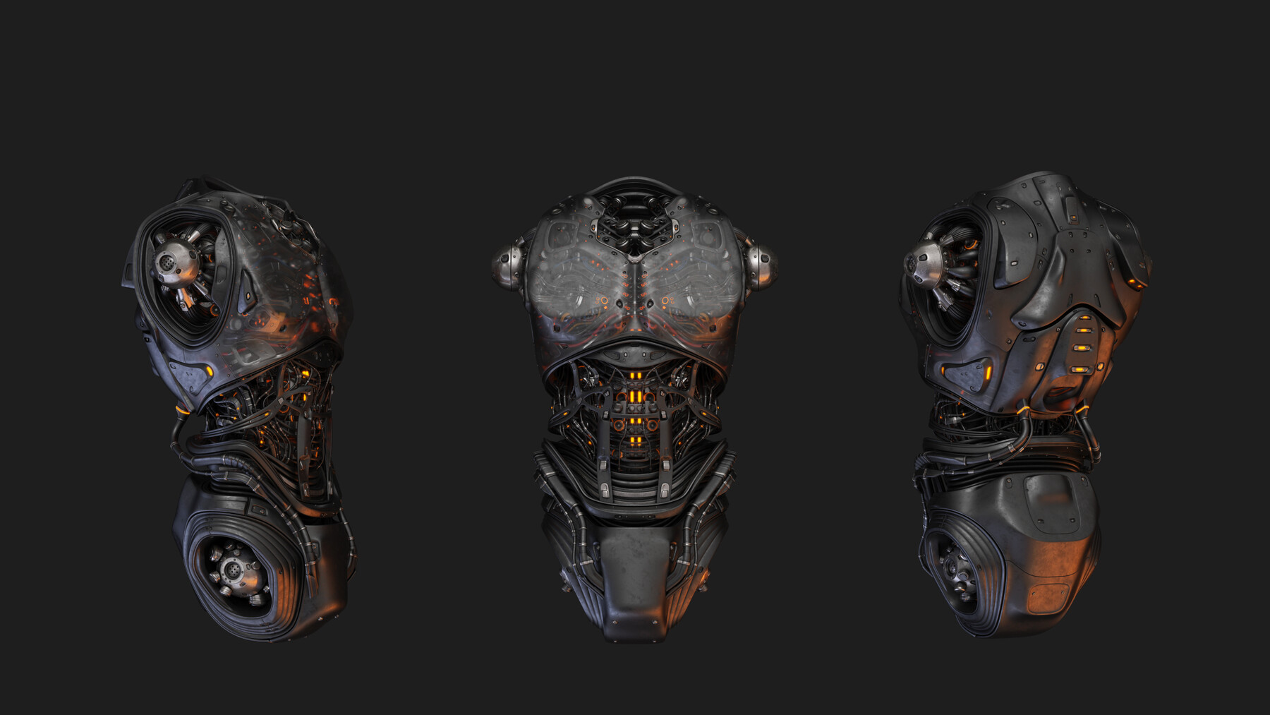 ArtStation - Sci-fi cyber torso images set volume II | Resources