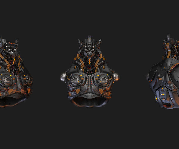 ArtStation - Sci-fi cyber torso images set volume II | Resources