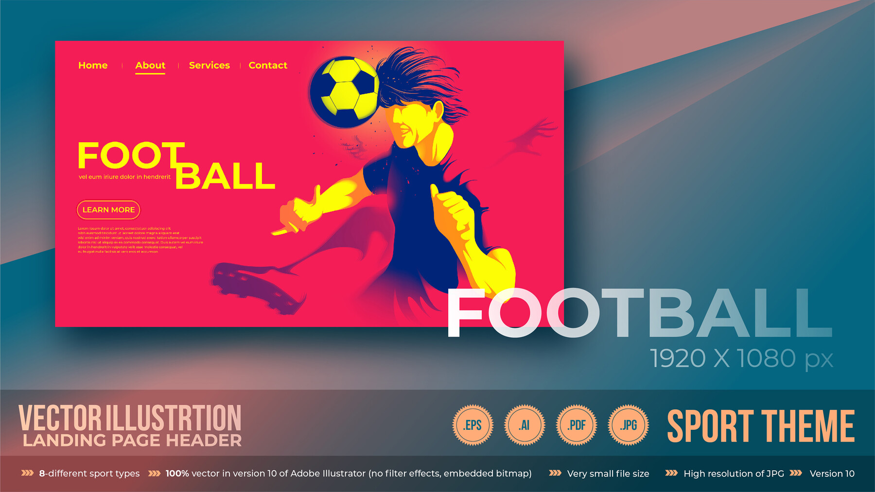 ArtStation - Vector Illustration in Sport Theme for a Landing Page ...