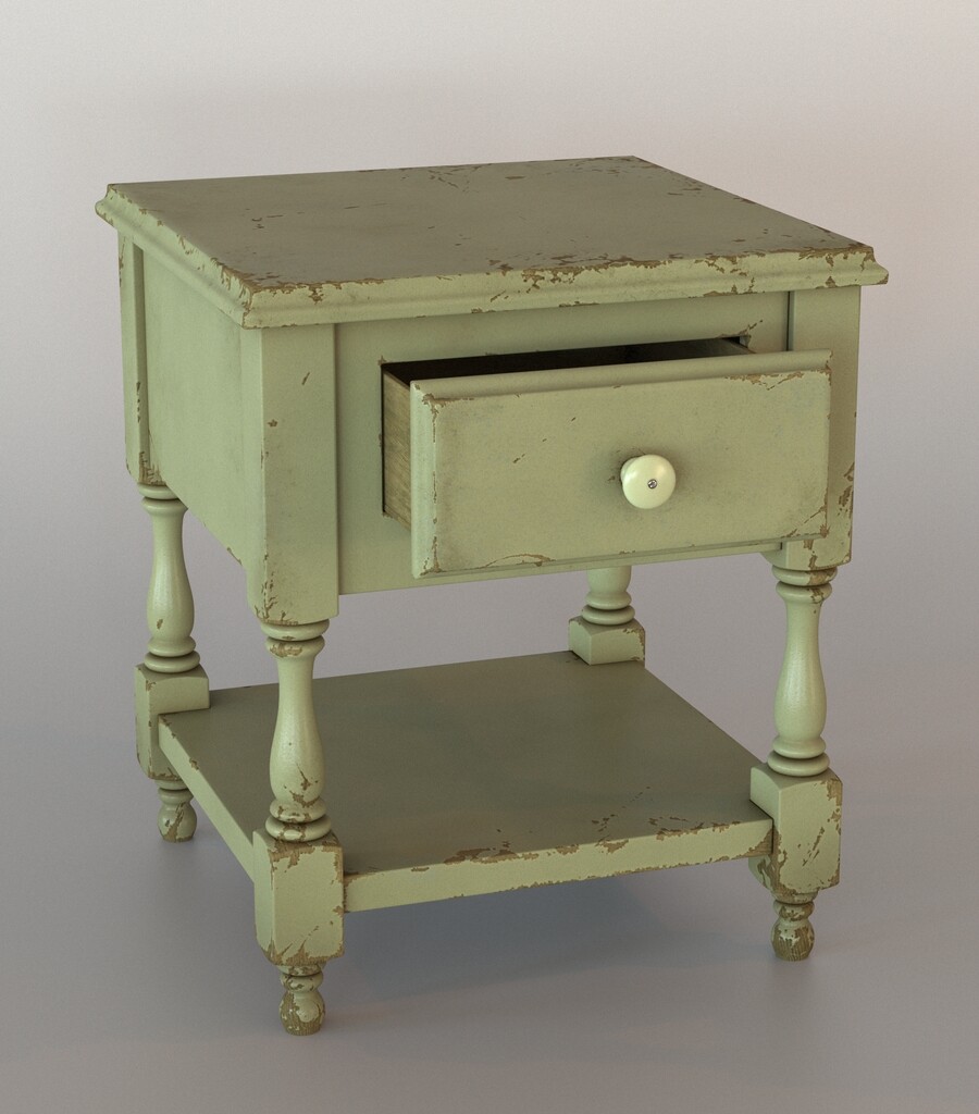ArtStation - Old Bedside Table | Resources