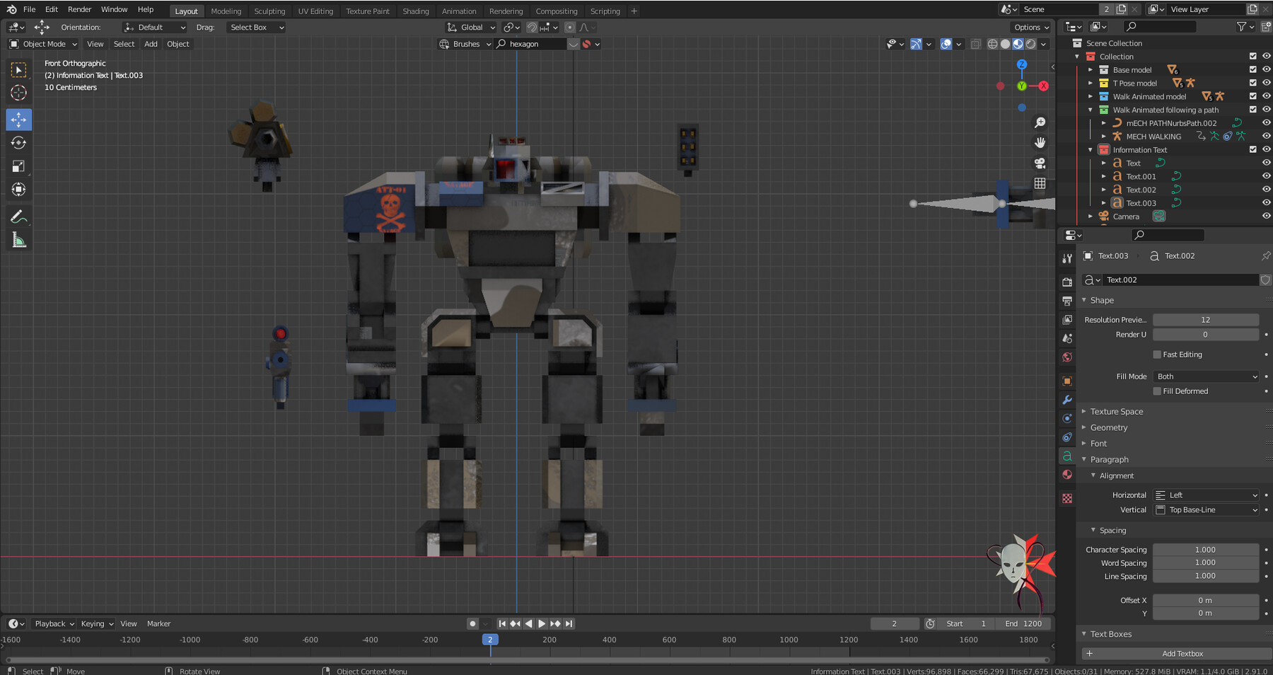 ArtStation - Low Poly Mech Robot rigged with two animations included ...