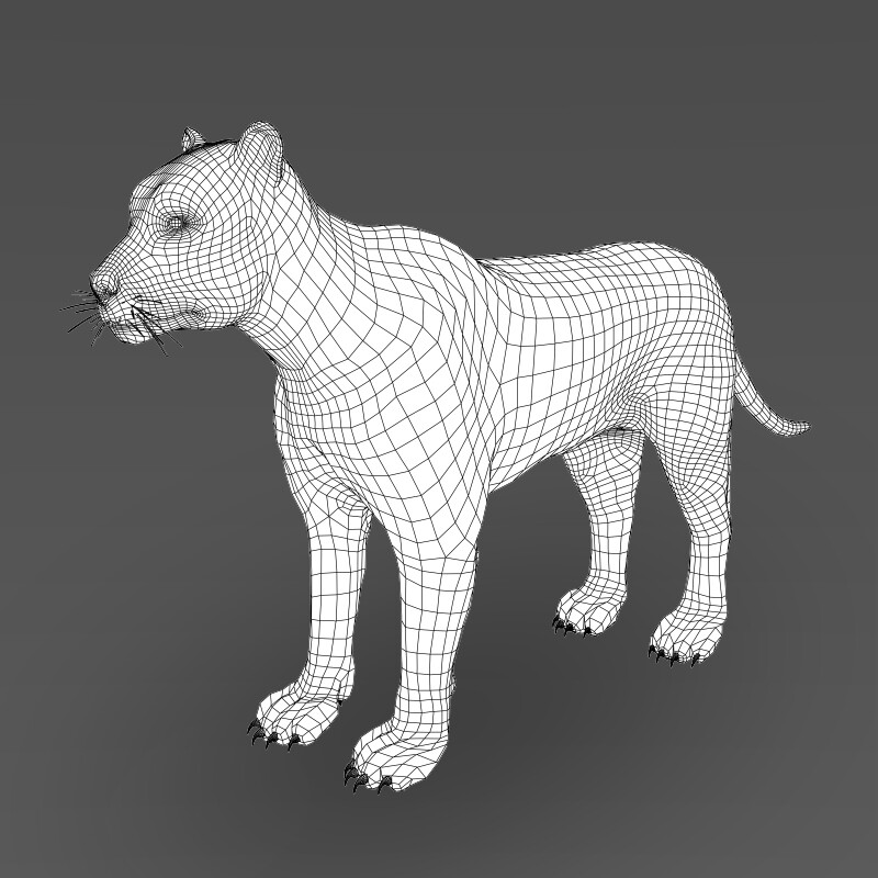 ArtStation - Realistic Tiger 3D Model | Resources