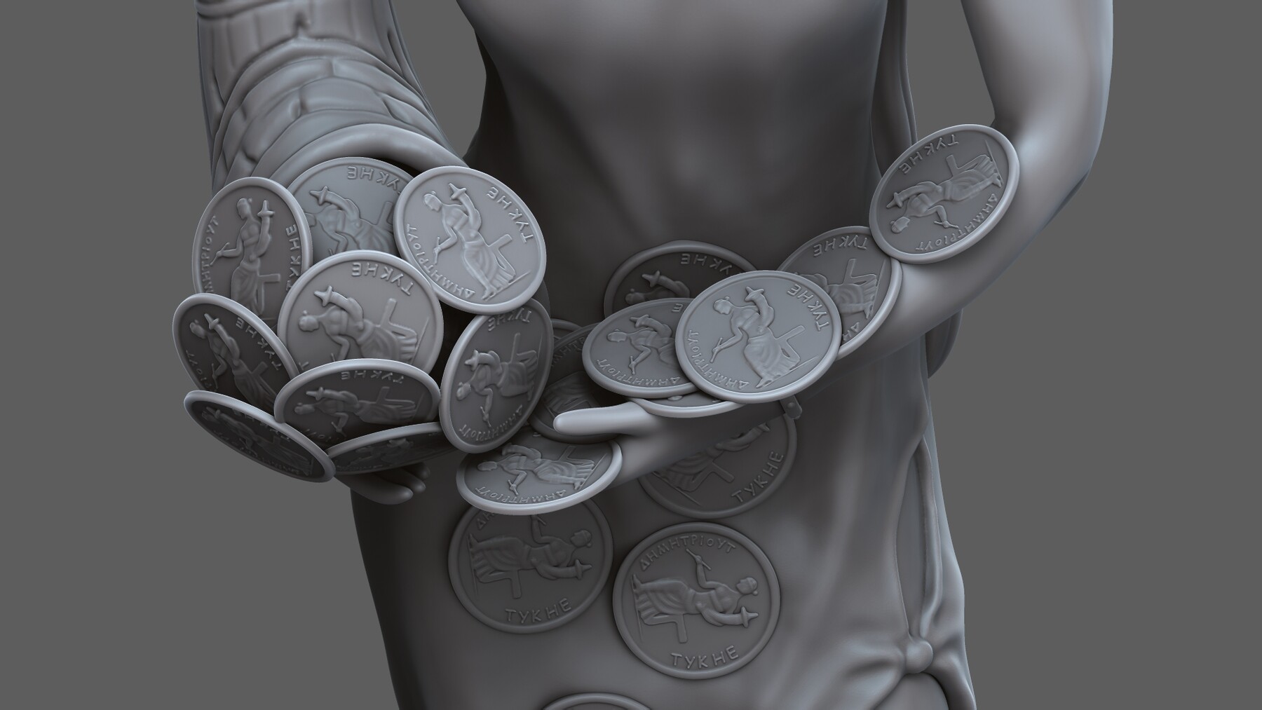 ArtStation - Tyche goddess of fortune (3D print ready) | Resources