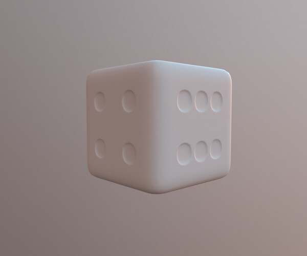ArtStation - Wooden Dice 3d model | Game Assets