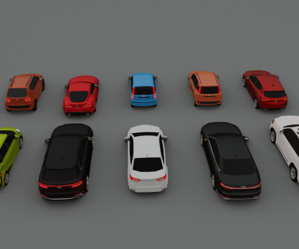 ArtStation - collection of 10 low poly cars | Resources