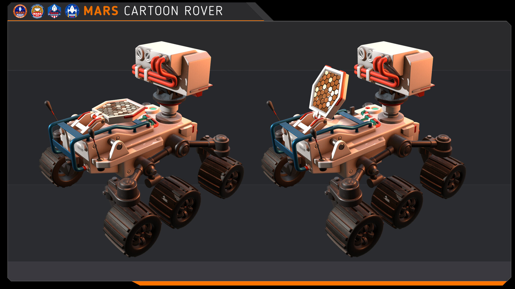 Mars On Rover Cartonmars