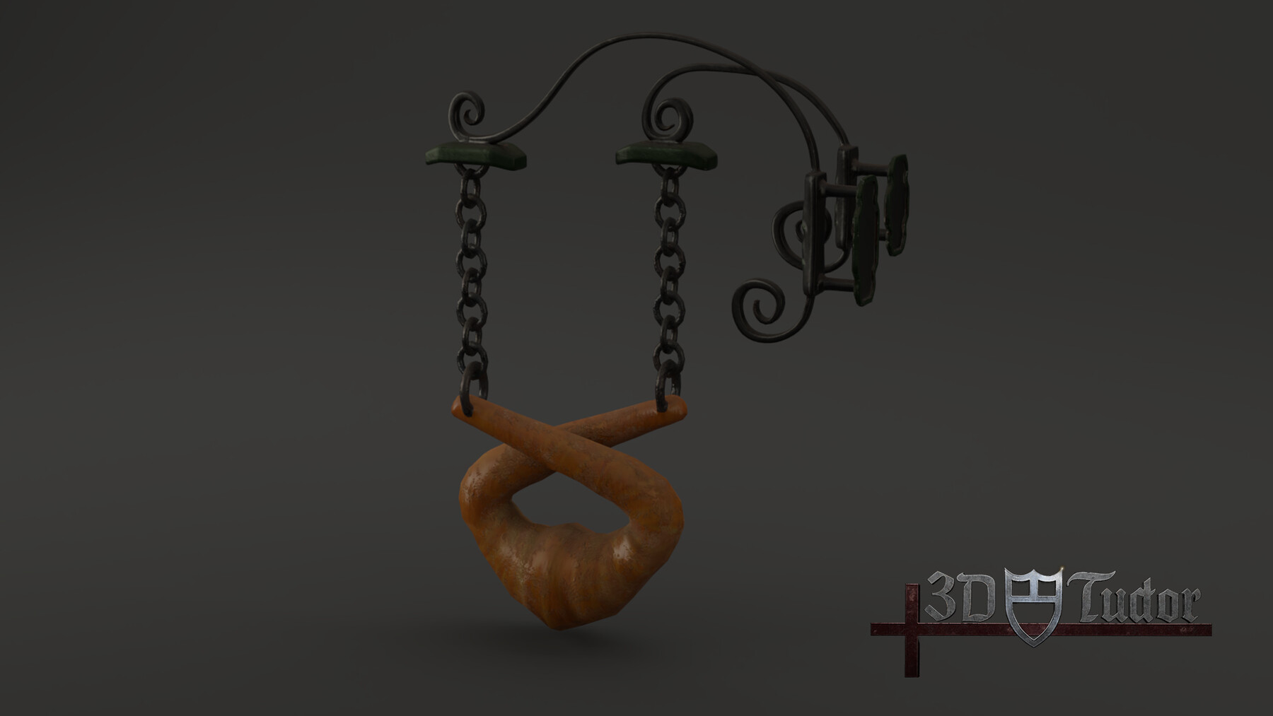 3D Tudor - Medieval Bakery Sign Model