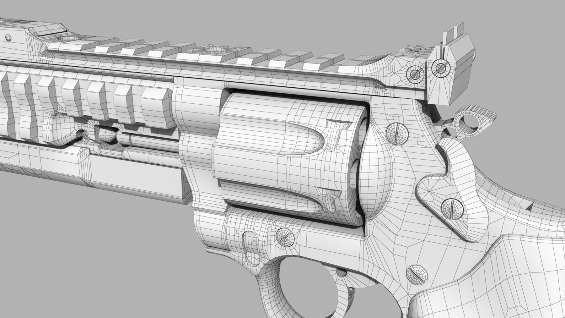 ArtStation - Magnum revolver SUPER SPORT Low-poly 3D model | Game Assets