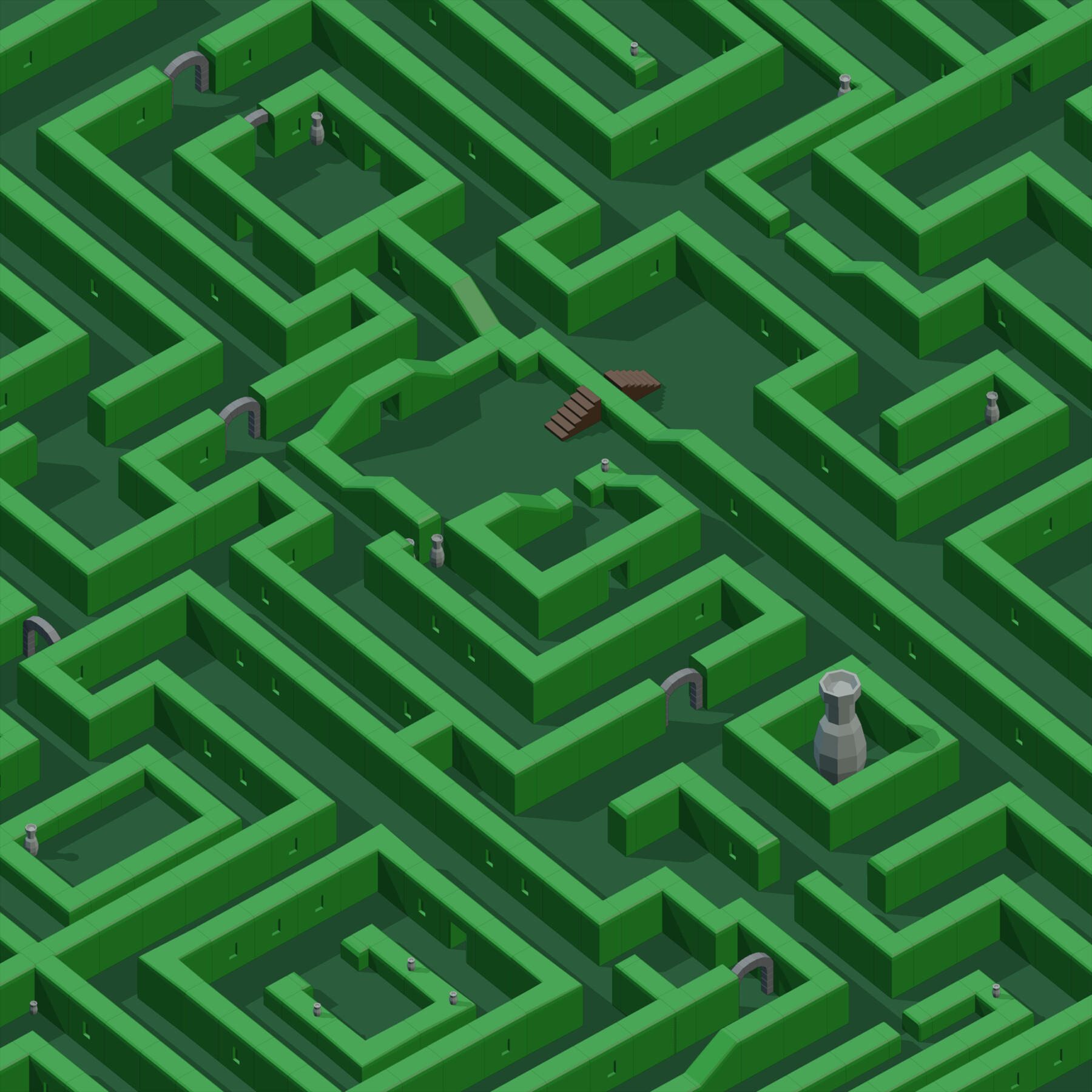 ArtStation - Low Poly Maze Asset Pack | Game Assets