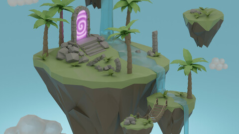 ArtStation - Floating island | Game Assets
