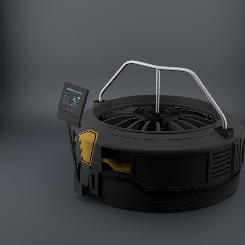 ArtStation - 3D concept fan - Low poly Low-poly 3D model | Game Assets