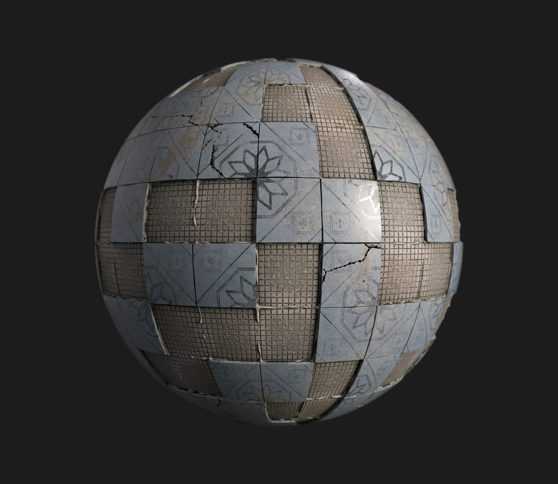 ArtStation - Damaged Floor Tiles | Game Assets