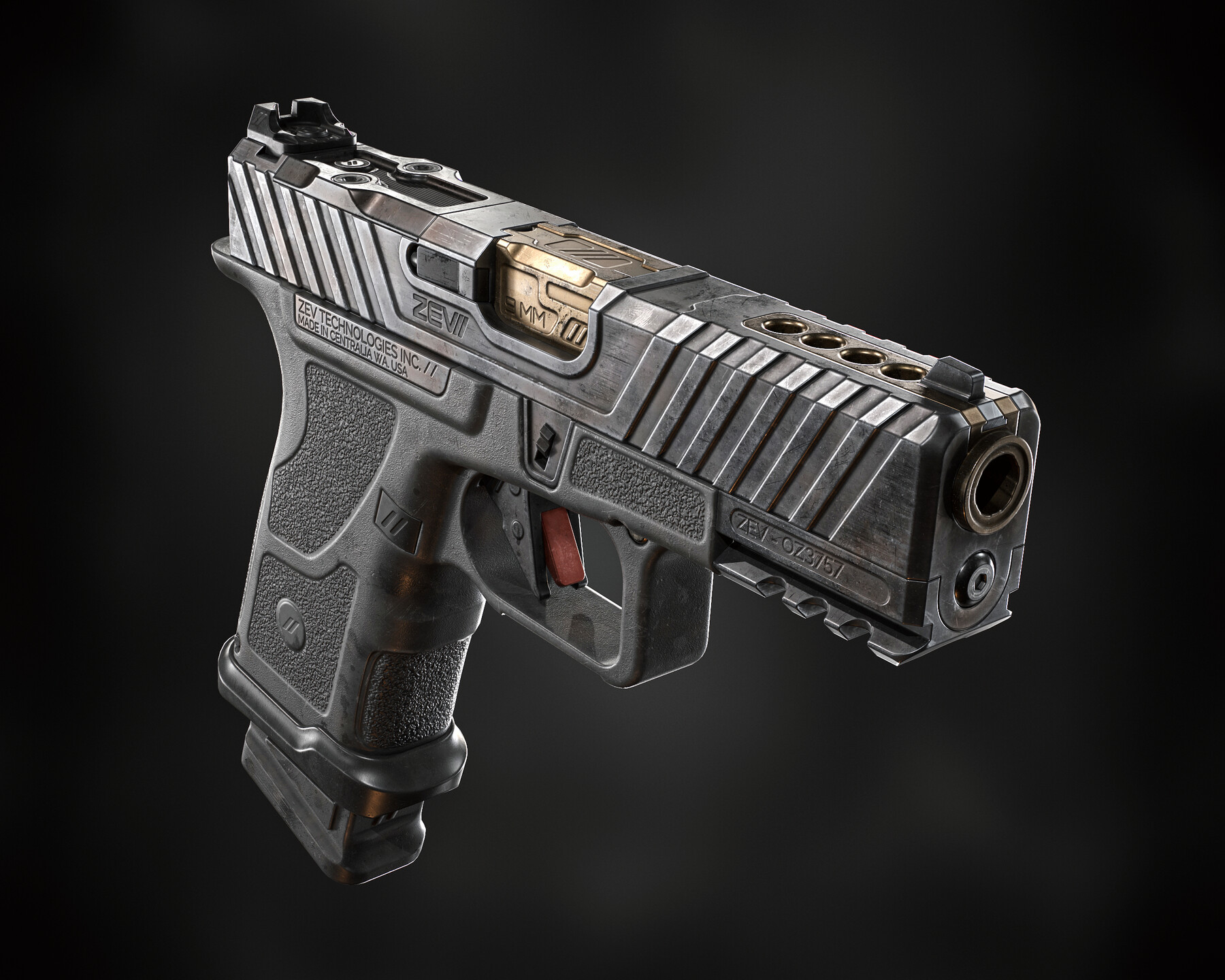 ArtStation - Making of ZEV OZ9C | article | Tutorials