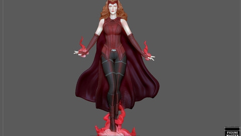 ArtStation - WANDA SCARLET WITCH FROM MARVEL MCU DRAMA WANDA VISION ...