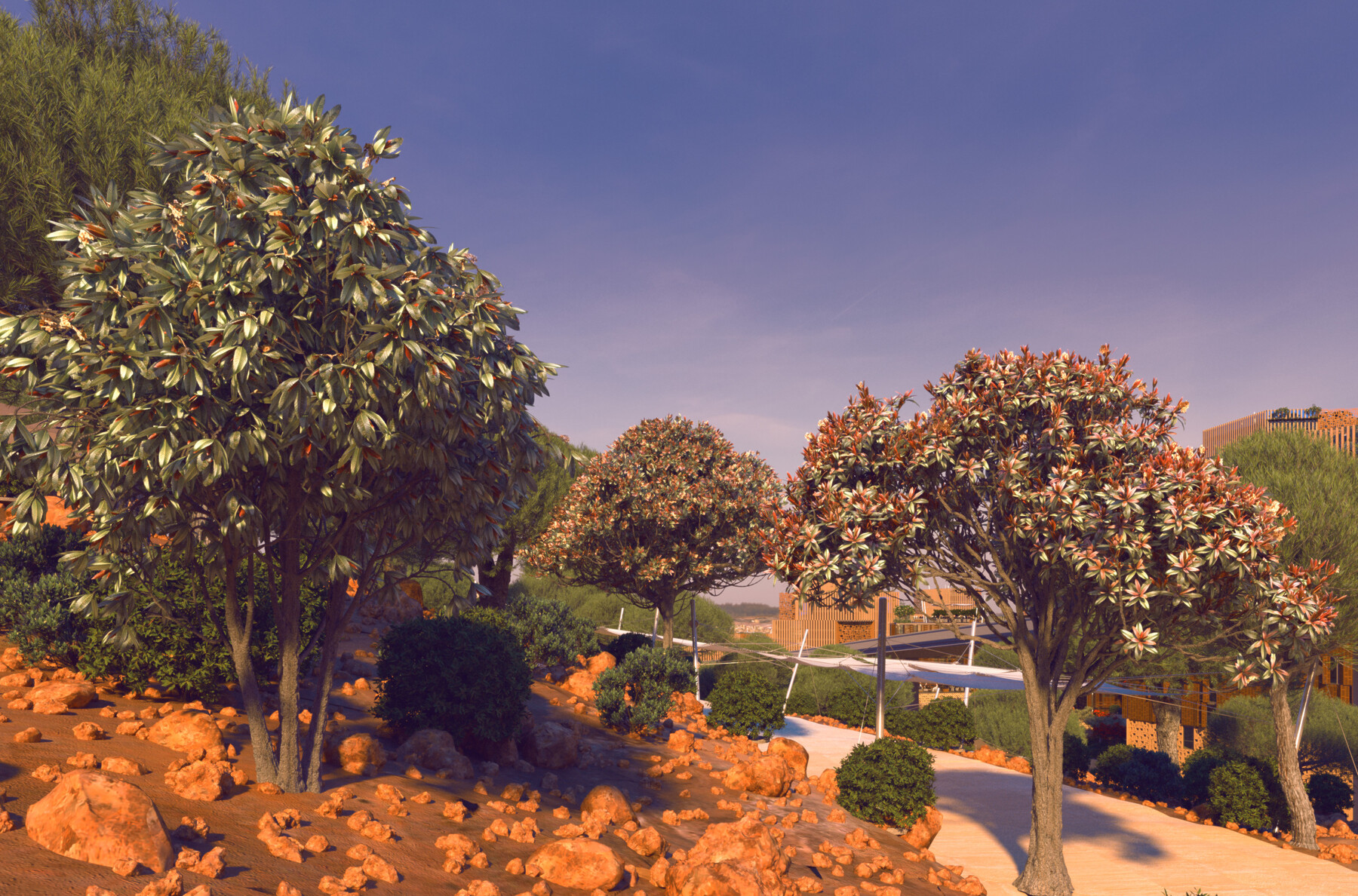 ArtStation - 3d models of a skinny bronze loquat tree eriobotrya ...