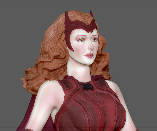 ArtStation - WANDA SCARLET WITCH FROM MARVEL MCU DRAMA WANDA VISION ...
