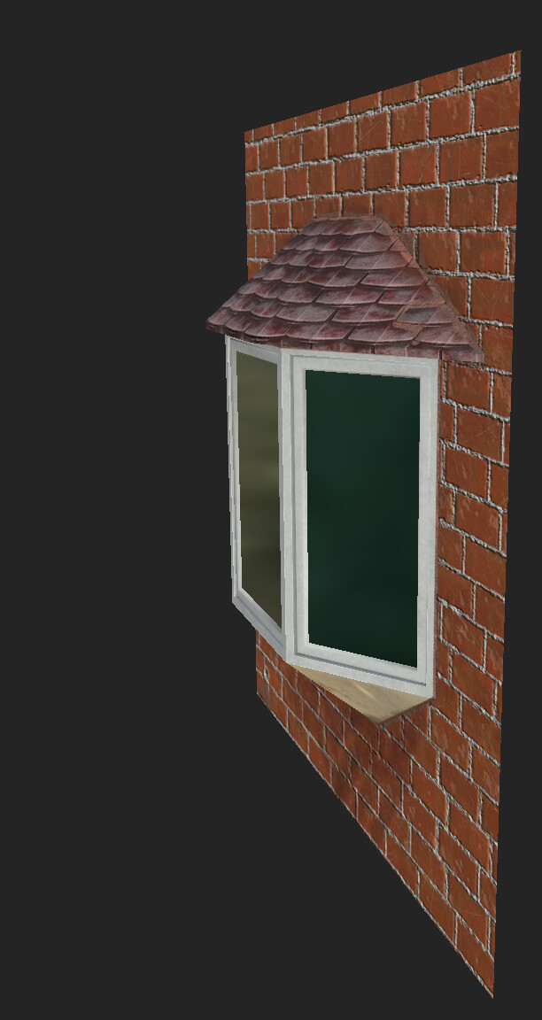 ArtStation - Modern Architecture Wall Window Design, Modeling | Modern ...