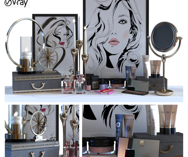 ArtStation - Cosmetics decoration set 015 | Resources