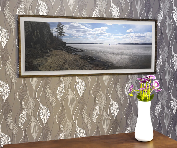 ArtStation - Low Poly Picture Frame Lake Turgoyak | Resources