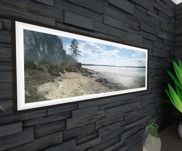 ArtStation - Low Poly Picture Frame Lake Turgoyak | Resources