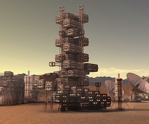 ArtStation - Mars Colony - Illustration Pack | Game Assets