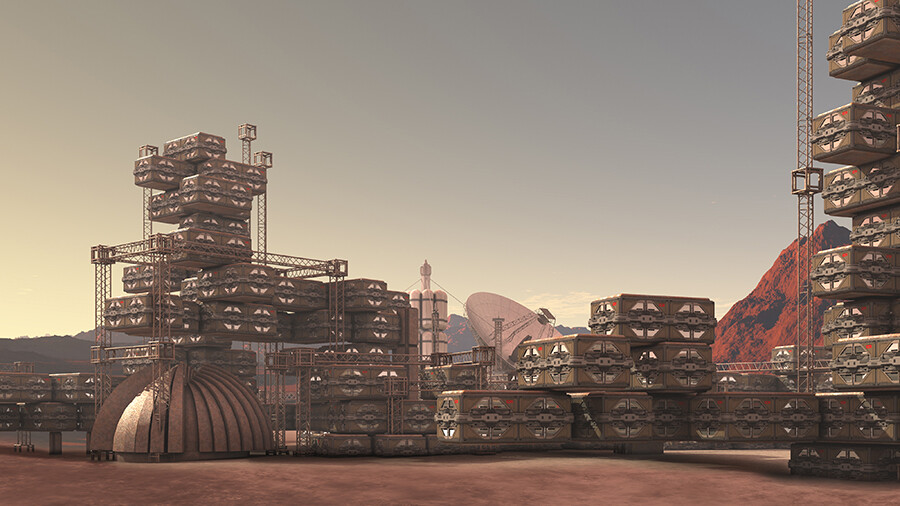 ArtStation - Mars Colony - Illustration Pack | Game Assets