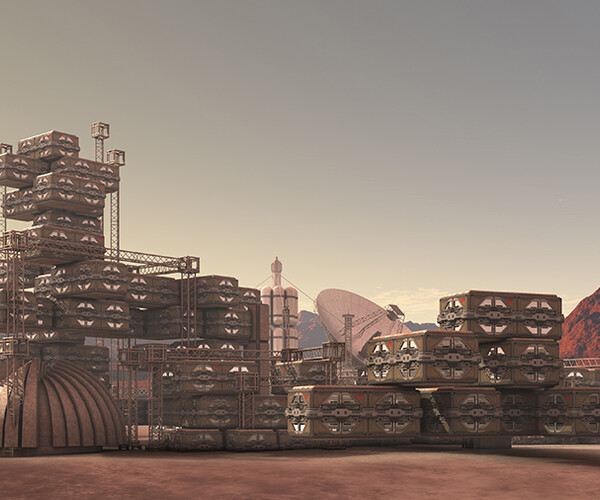 ArtStation - Mars Colony - Illustration Pack | Game Assets