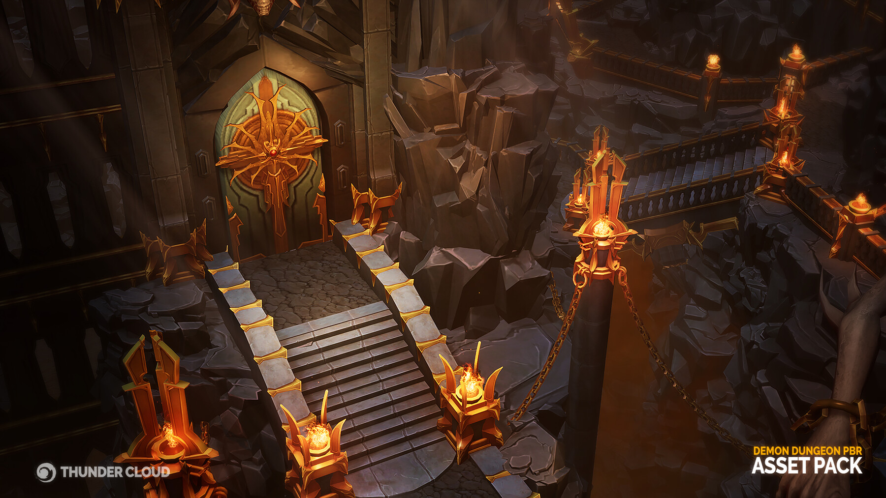 ArtStation - Demon Dungeon PBR Full Asset Package | Game Assets