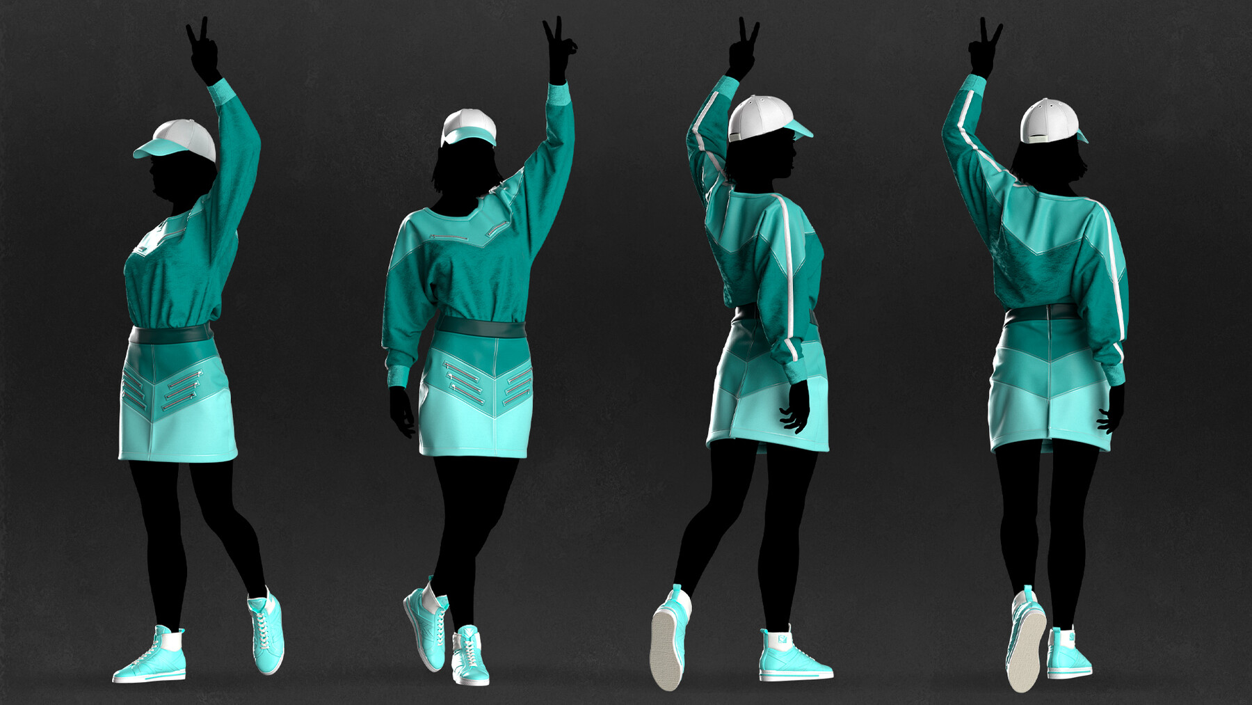 ArtStation - Sport outfit. Marvelous Designer/Clo3d project + OBJ ...