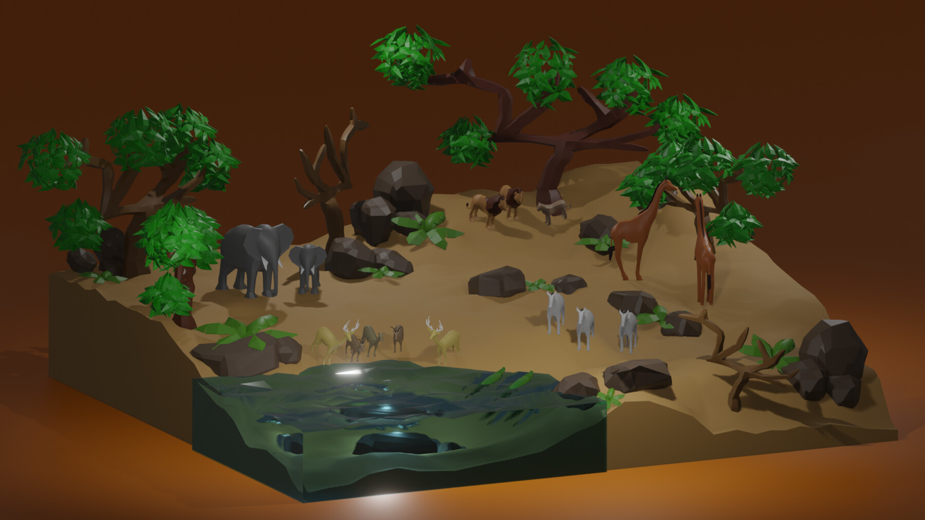 ArtStation - Savanna Set | Game Assets