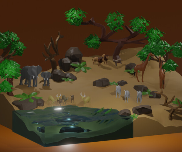 ArtStation - Savanna Set | Game Assets